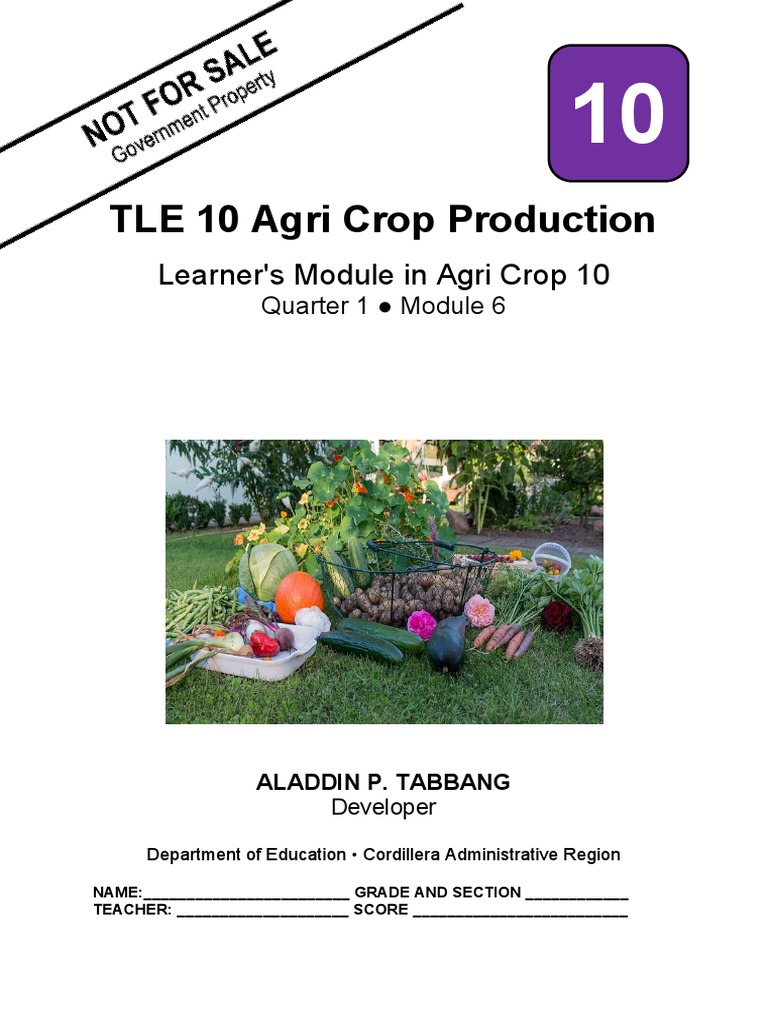 TLE Agri Crop 10 Module 6 PDF | PDF