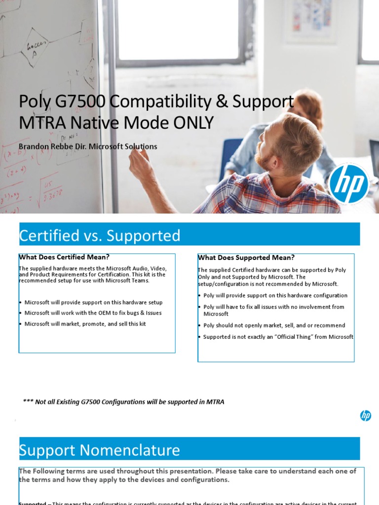 G7500 Compatibility & Support V2 PDF | PDF