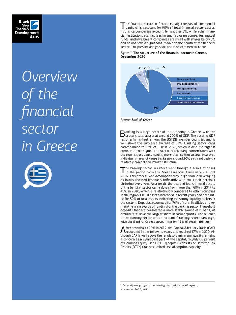 Overview of The Financial Sector - GREECE | PDF