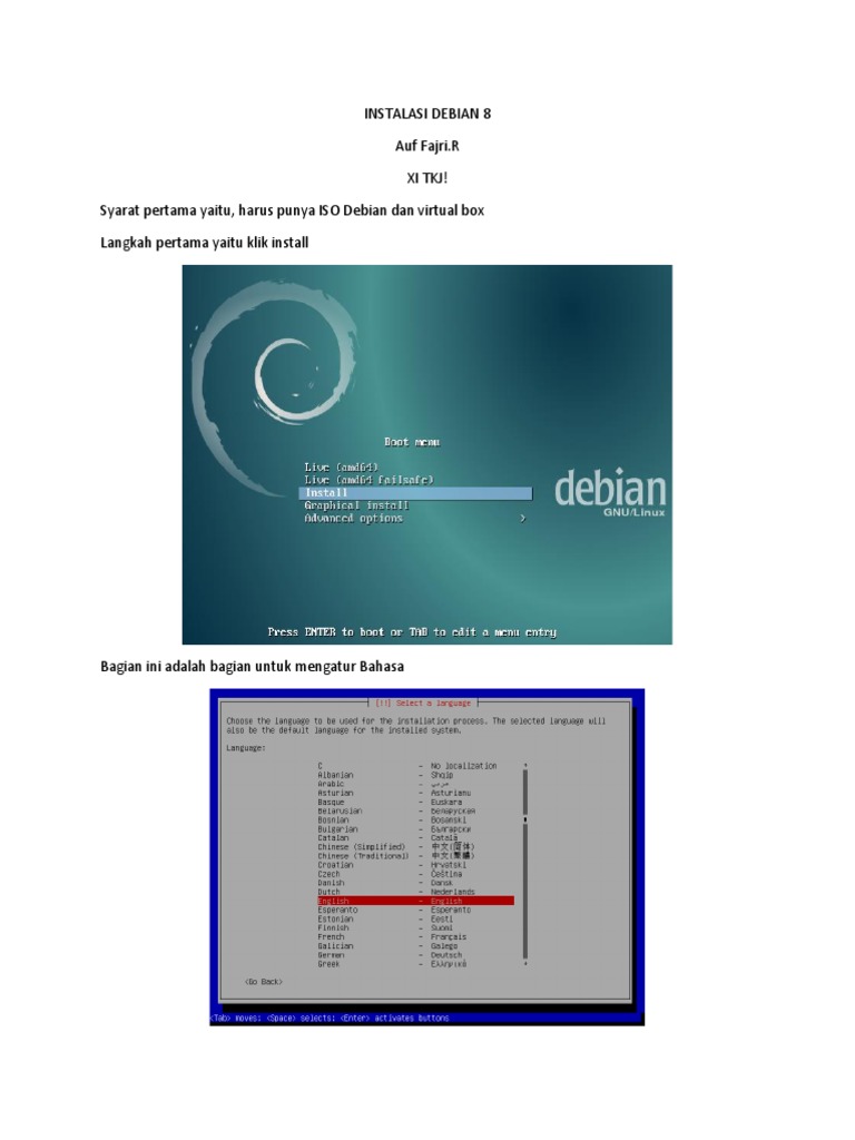 Instalasi Debian 8 PDF | PDF