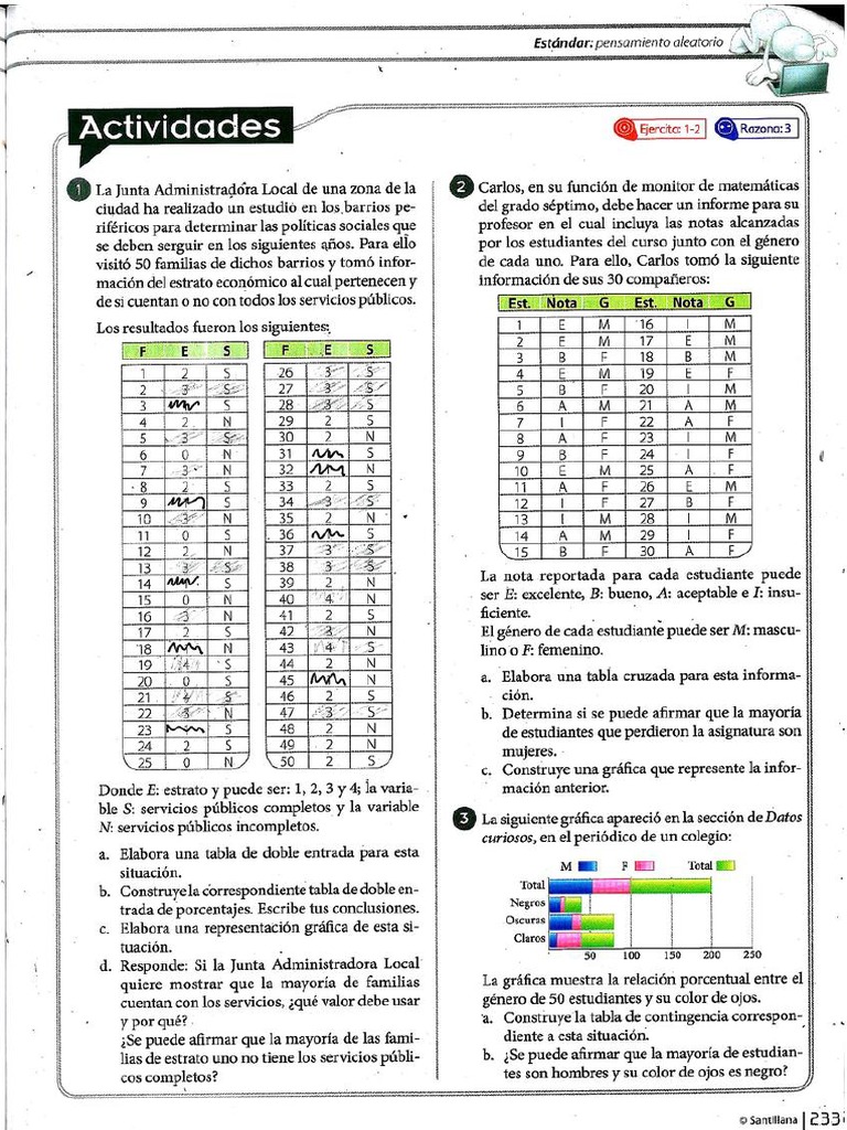 Taller Estadistica 7° - Caracterización de Dos Variables Cuantitativas | PDF
