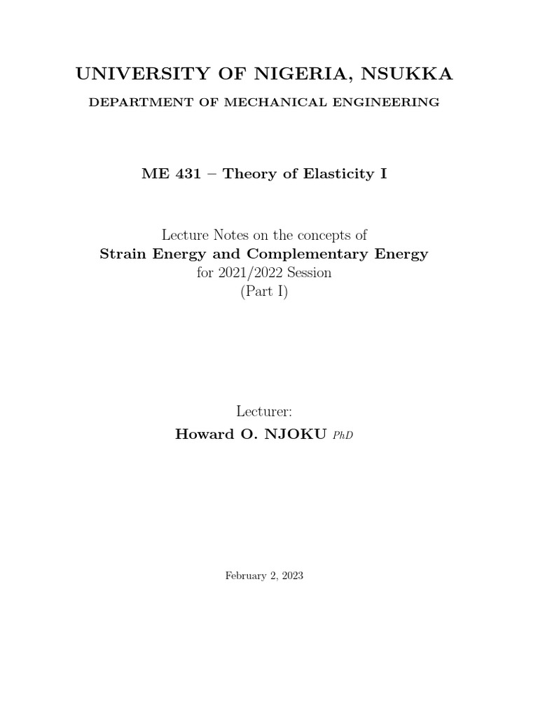 2 Strain+Complementary Energy A | PDF