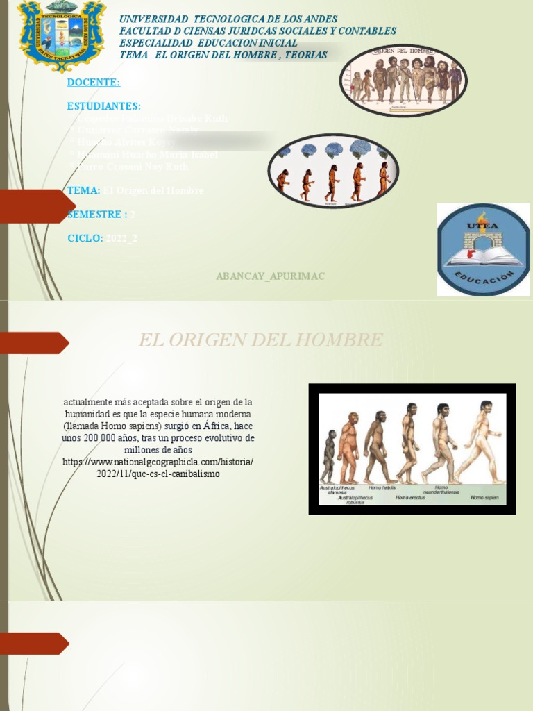 El Origen Del Hombre | PDF