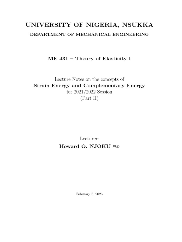 2 Strain+Complementary Energy B | PDF