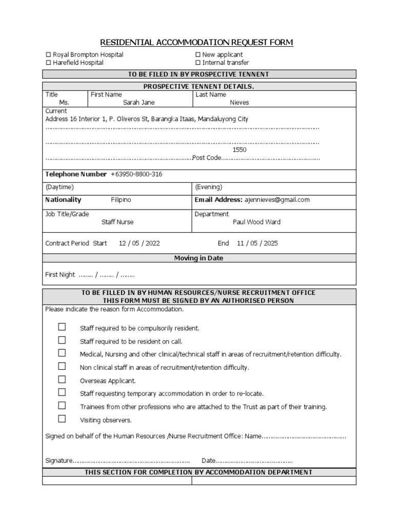 Residential Accomodation | PDF