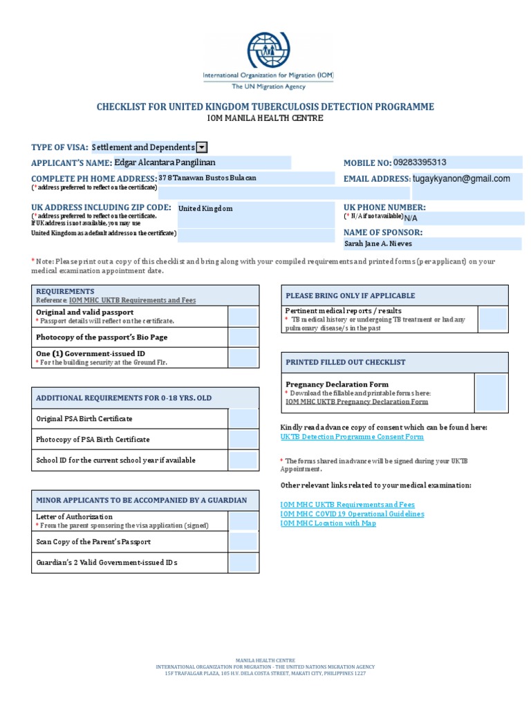 01 Uk Checklist PDF | PDF