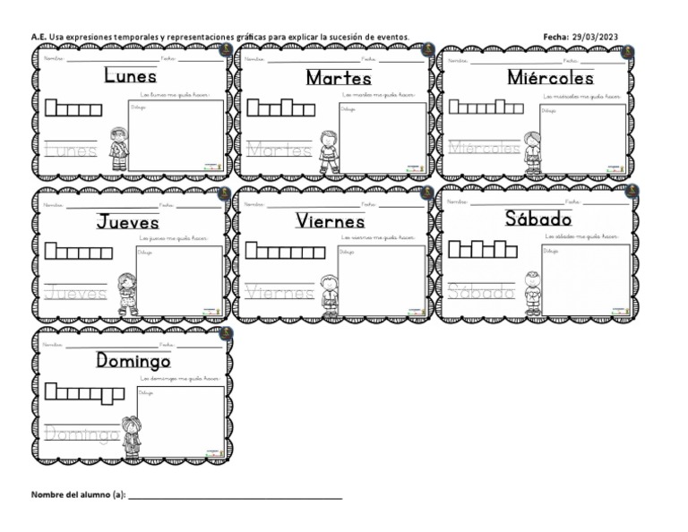 A.E. Usa Expresiones Temporales y Representaciones Gráficas para ...