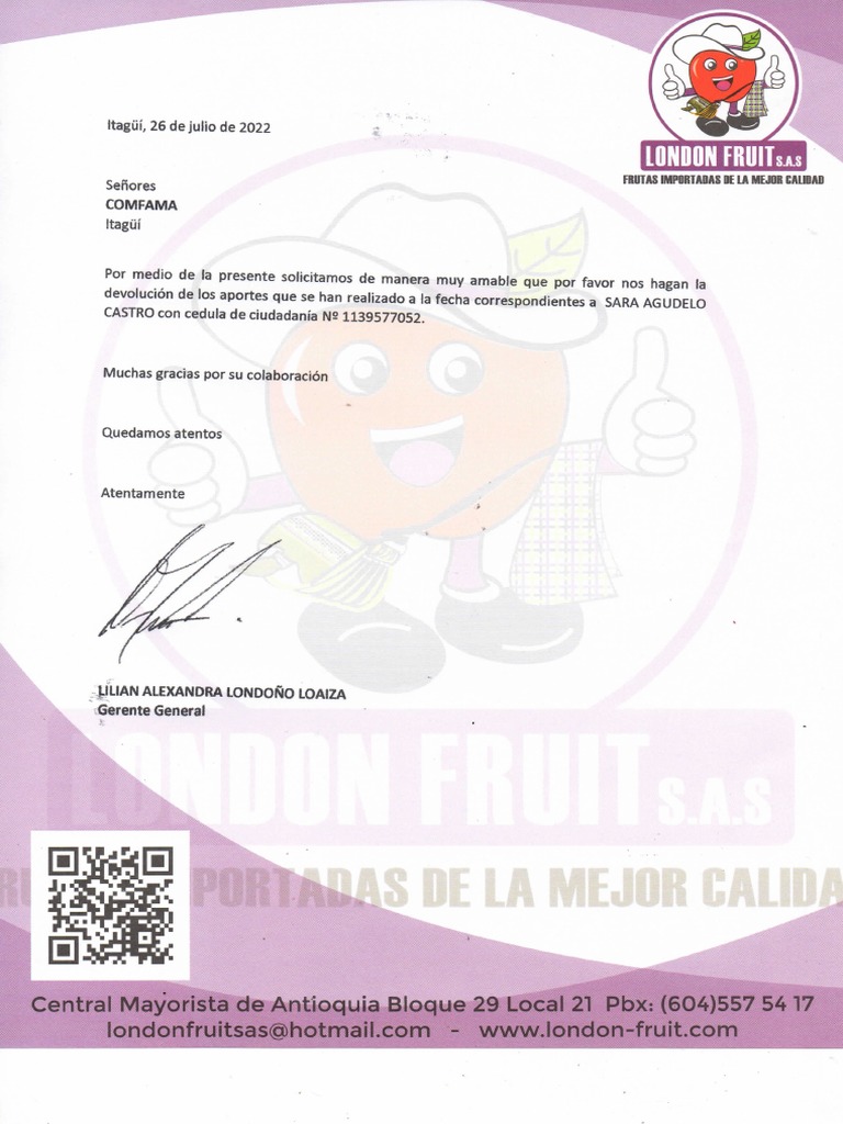 Carta Comfama PDF | PDF