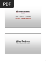 TEMPLATE Leader Standard Work | PDF