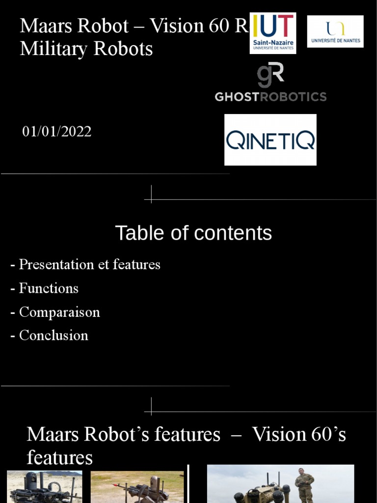 Maars Robot Powerpoint Presentation - Odp | PDF