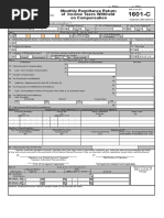 Bir Form 1601-C | PDF | Withholding Tax | Taxes