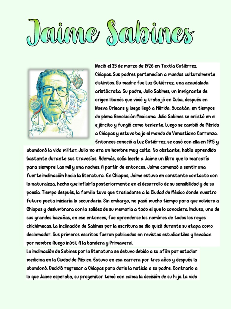 Jaime Sabines PDF | PDF