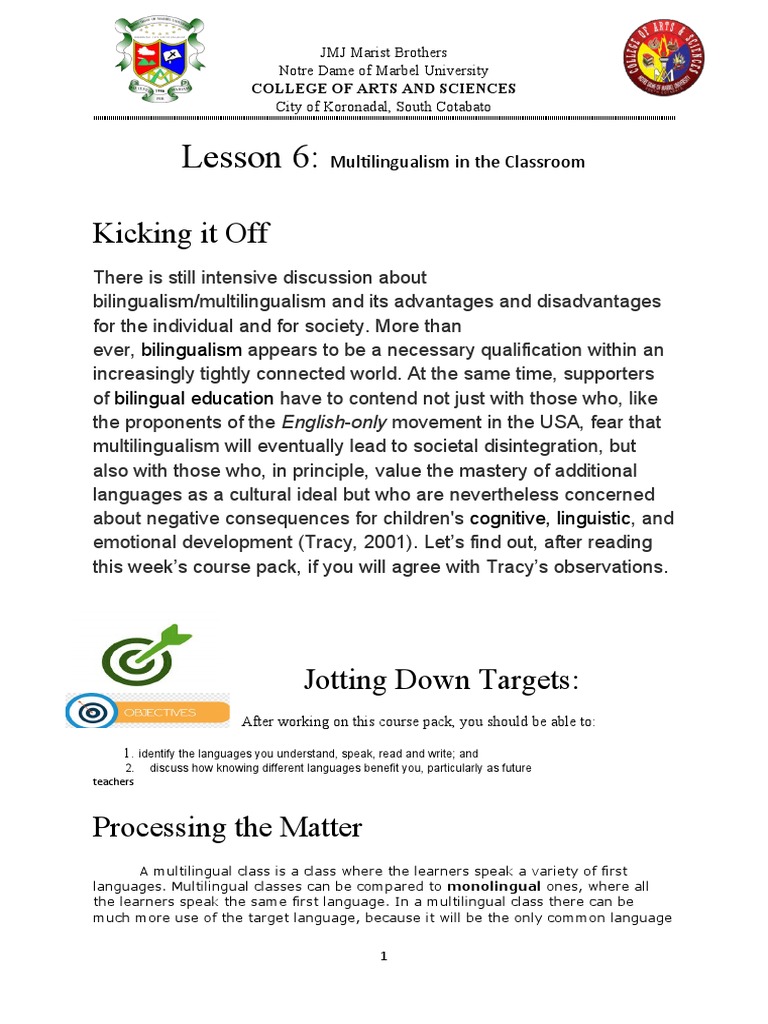 Benefits of Multilingualism in Education | PDF | Multilingualism ...
