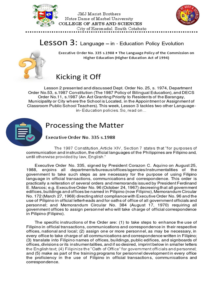 Lesson 3:: Kicking It Off | PDF