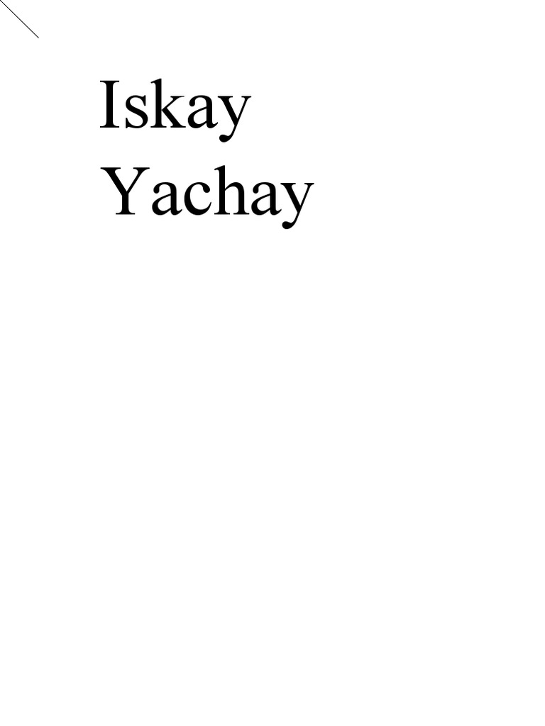 LECTURA-VIII Iskay Yachay Dos Saberes | PDF