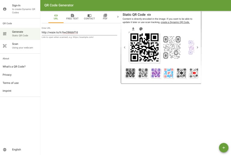 QR Code Generator | PDF