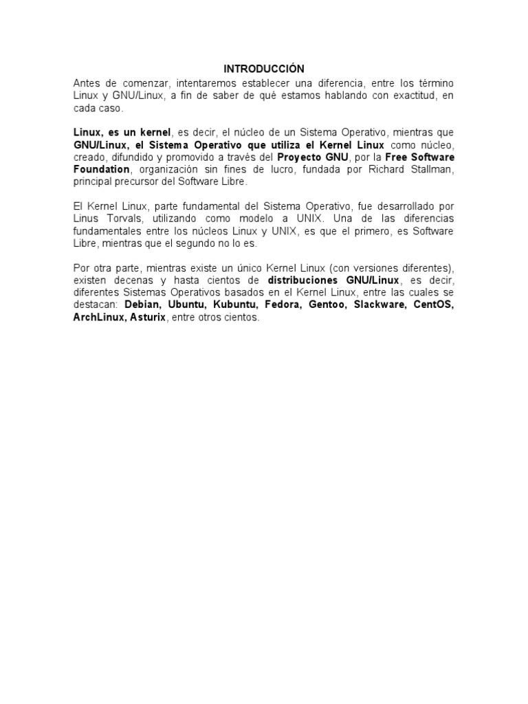 Historia de Linux y su evolución | PDF