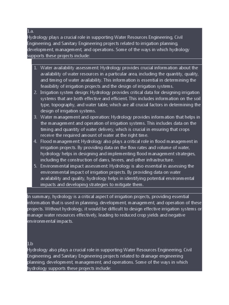 Hydro Assessment | PDF