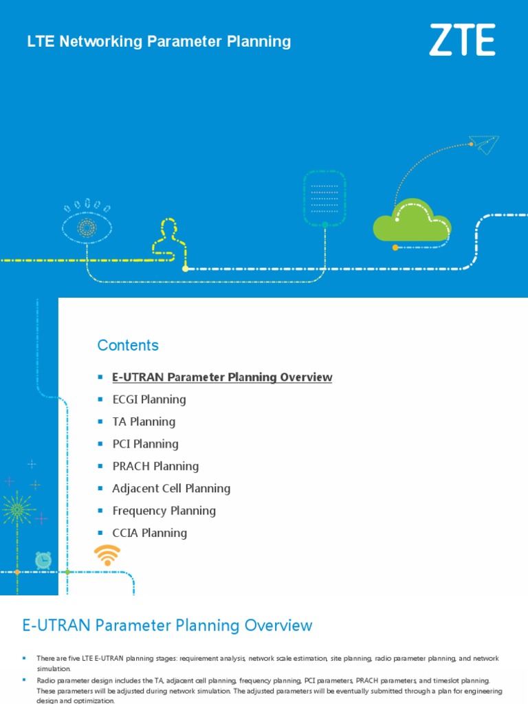 02 FO - NP2105 - E02 - 1 LTE Networking Parameter Planning | PDF