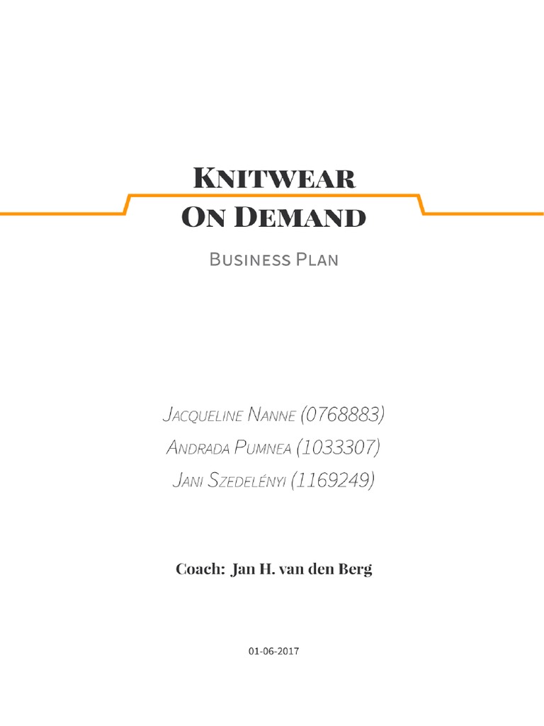 Computerized Flat-Bed Knitting Technology Business - Plan-Fmp PDF | PDF | Fashion | Clothing