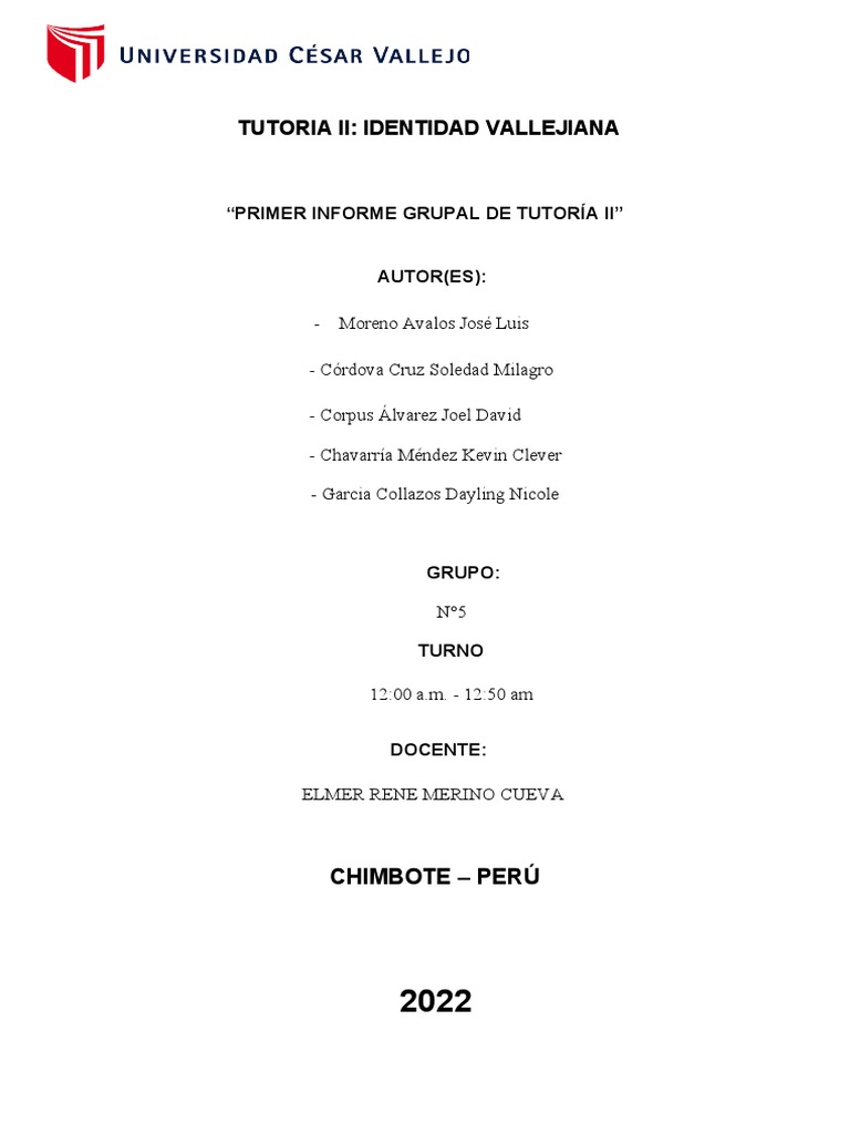 Informe Ii Tutoria | Descargar gratis PDF | Ciencia cognitiva | Cognición