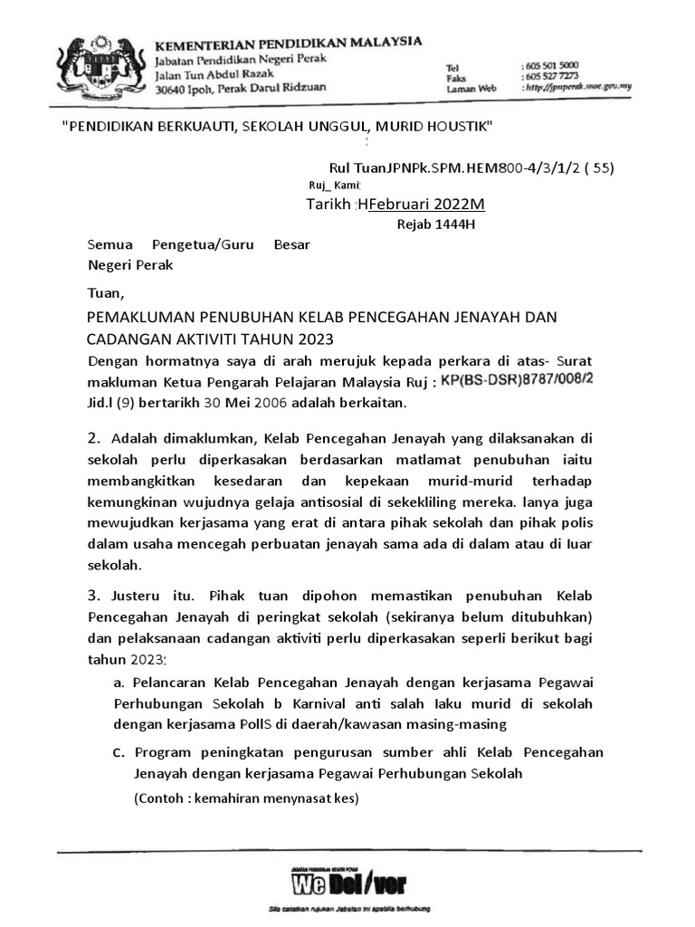 Penubuhan KPJ Dan Cadangan Akt 2023 | PDF