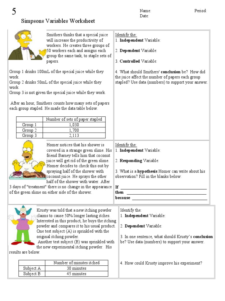 Simpsons Variables and Scientific Method | PDF