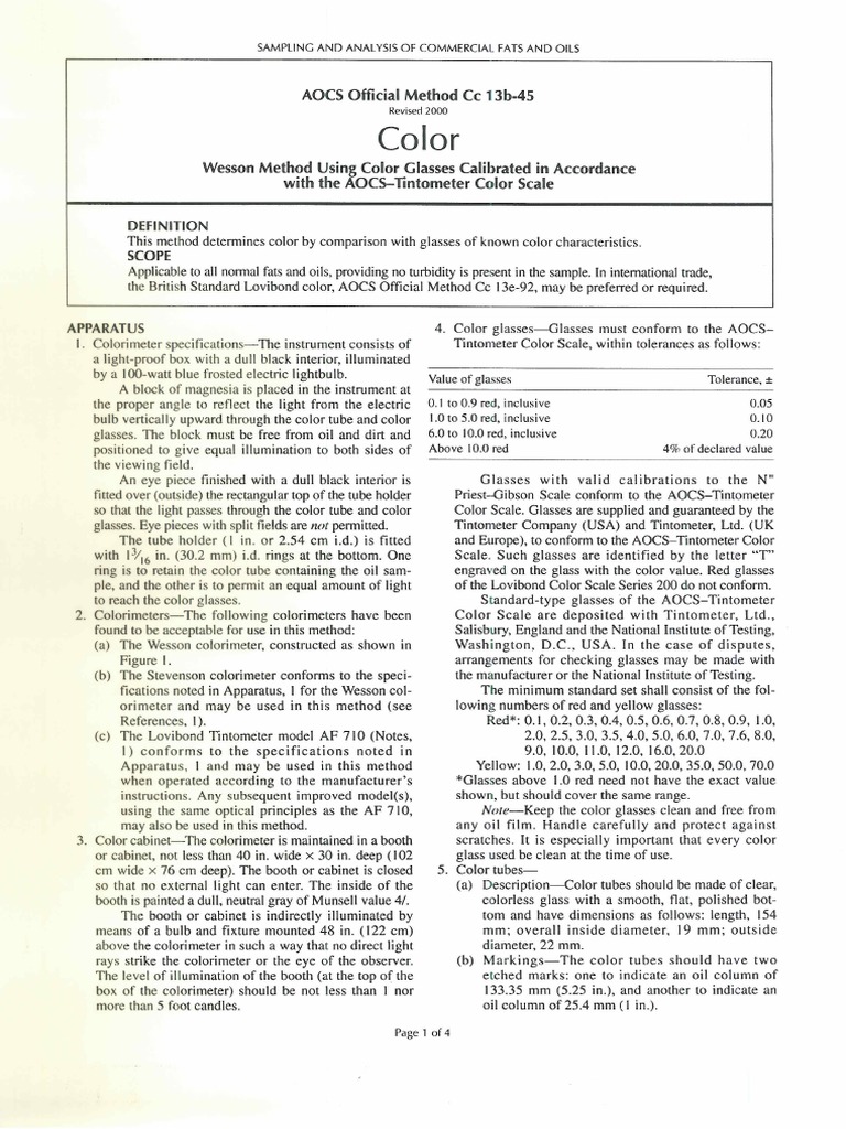 AOCS CC 13b-45COLOR | PDF