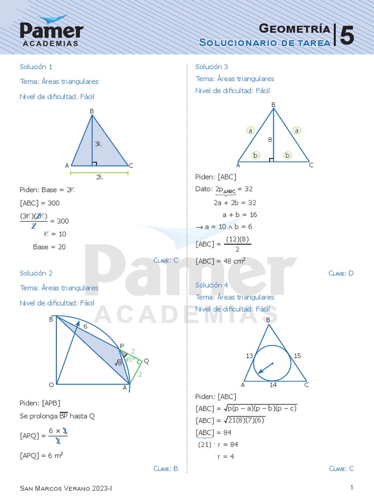 Geometría Sol Tarea V5 | PDF