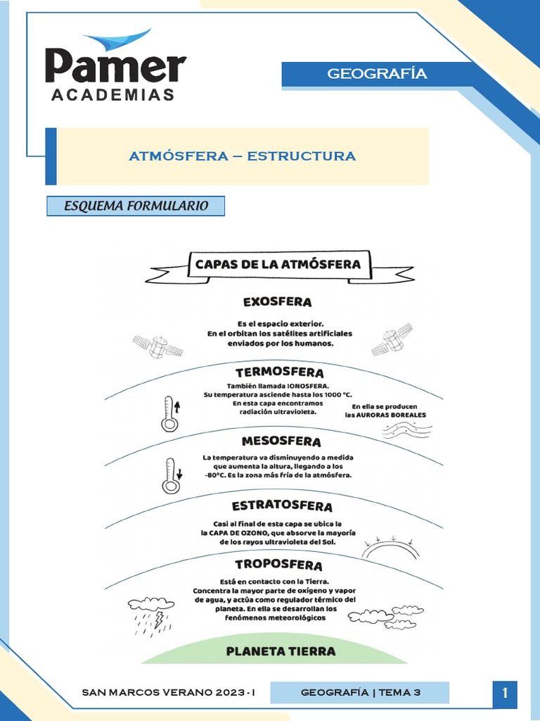 Estructura de la Atmósfera Terrestre | PDF