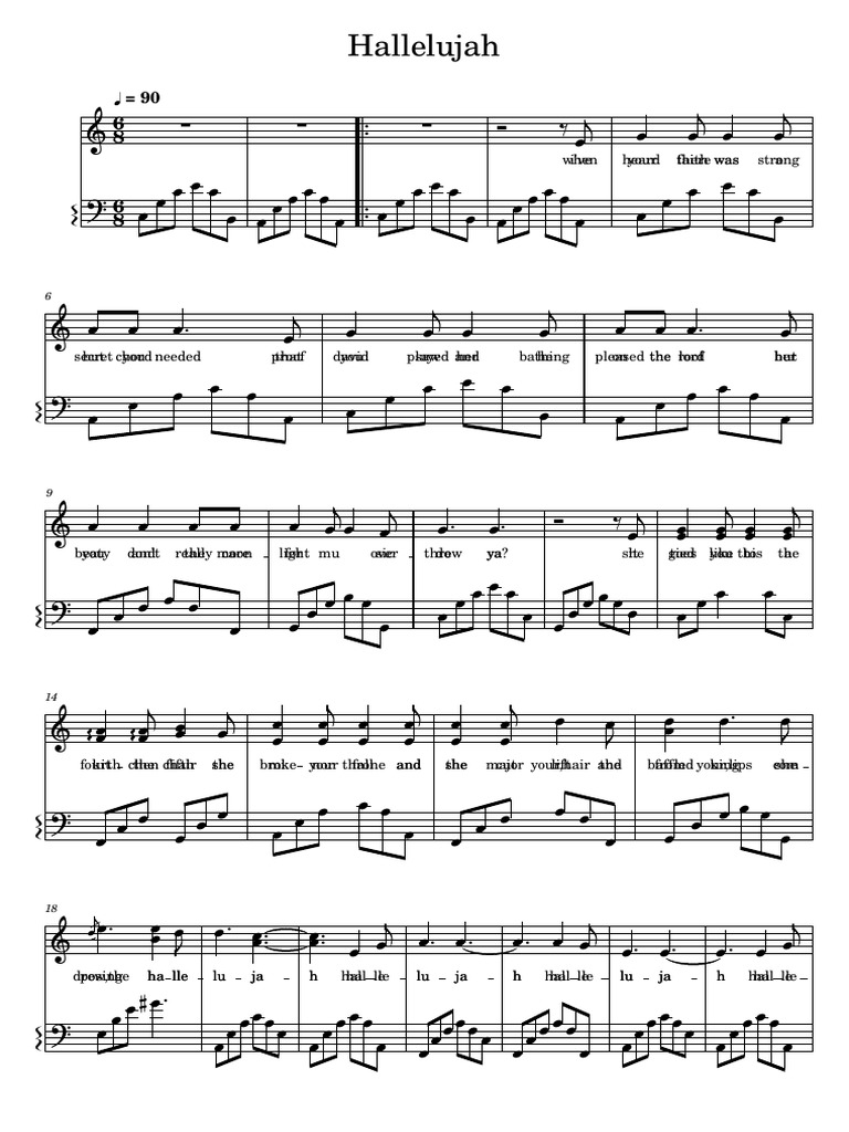 Hallelujah PDF | PDF