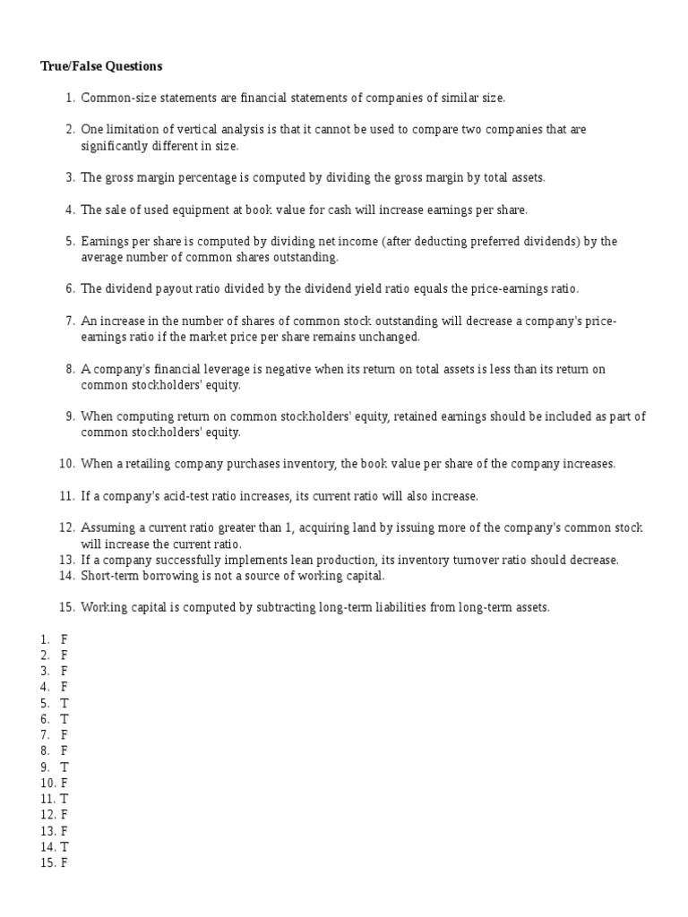 FS Analysis PDF | PDF