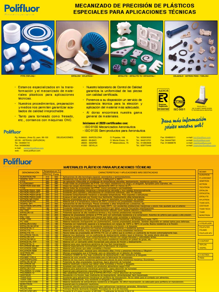 MECANIZADO Plásticos Técnicos.pdf | PDF