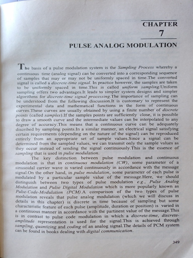 Pulse Angle Modulation by Chaitali Mam PDF | PDF
