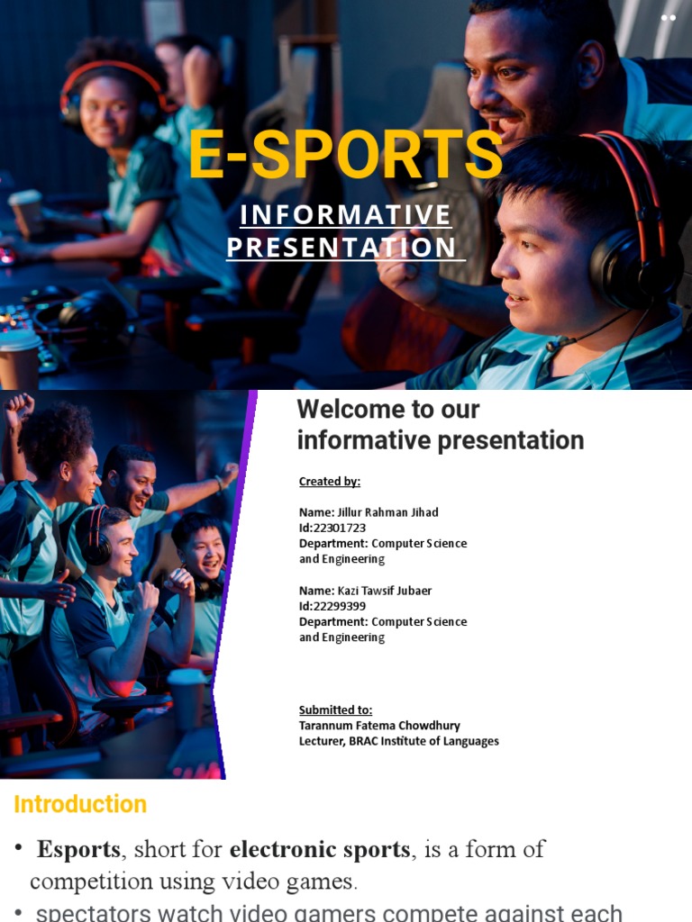 Esports Presentation | PDF