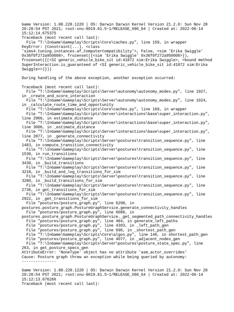 lastCleanException 20220622193720 | PDF | Kernel (Operating System)