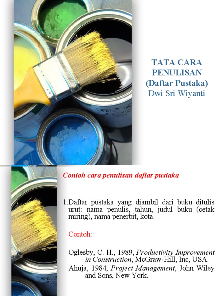6 TATA CARA PENULISAN (Daftar Pustaka) | PDF