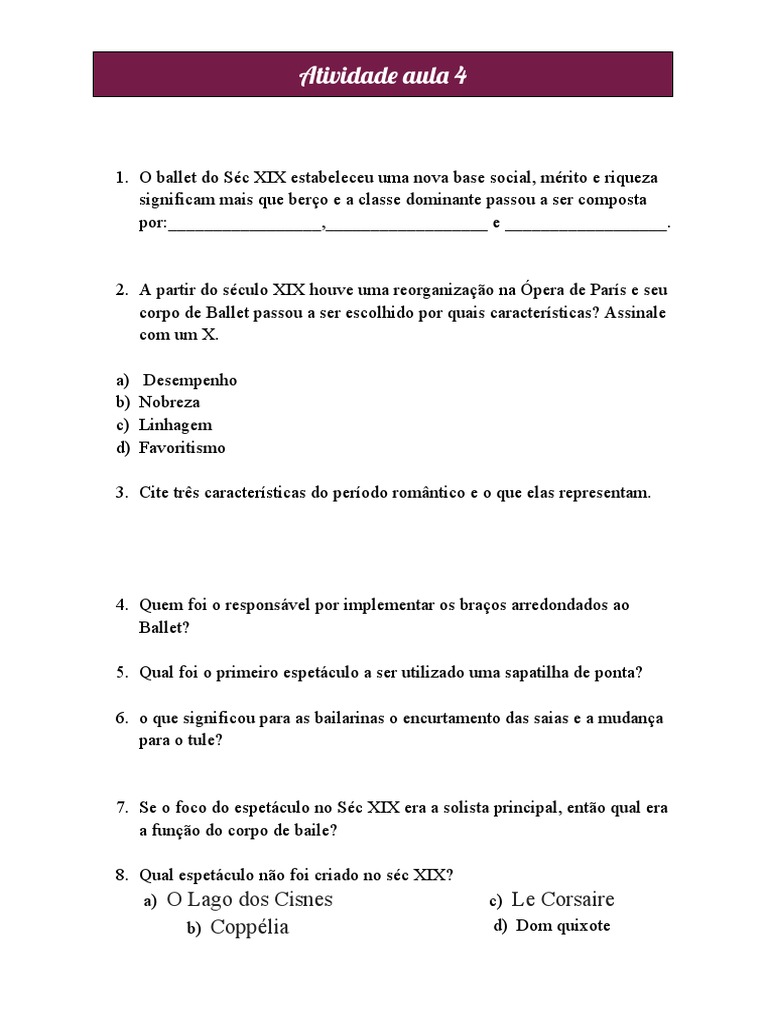Atividade Aula 4 | PDF