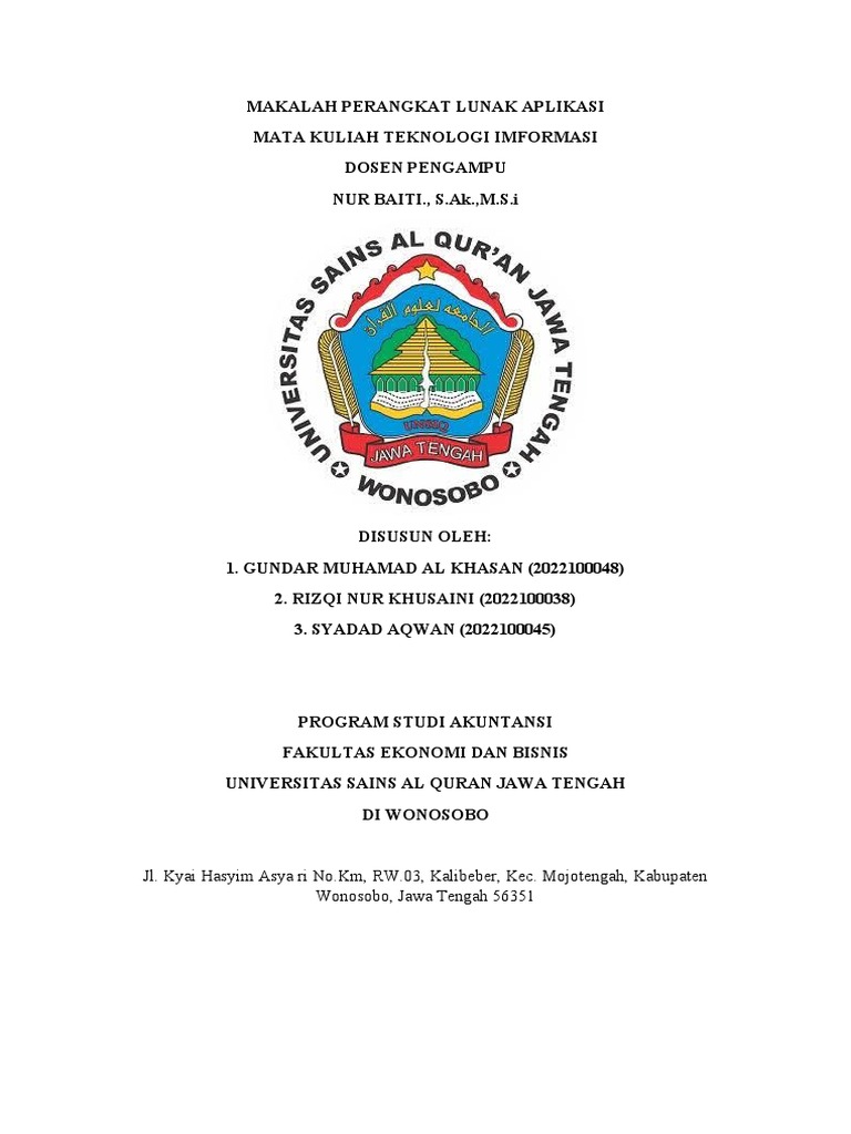Sejarah dan Peran Perangkat Lunak | PDF