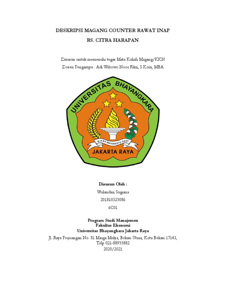 Magang - Wulandari Sugiana - 201810325086 - 6C01 PDF | PDF