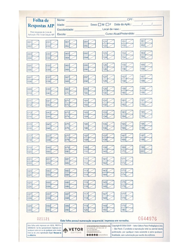 Gabarito Aip | PDF