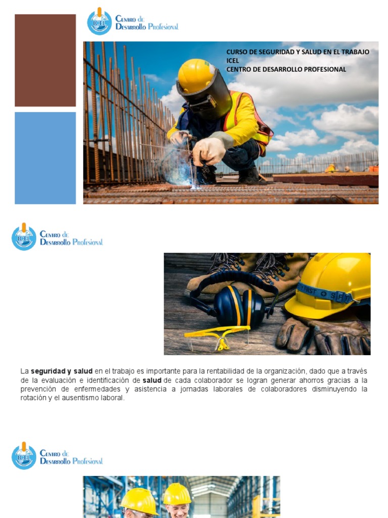 Presentación ICEL Semana 01 | PDF | Seguridad y salud ocupacional ...
