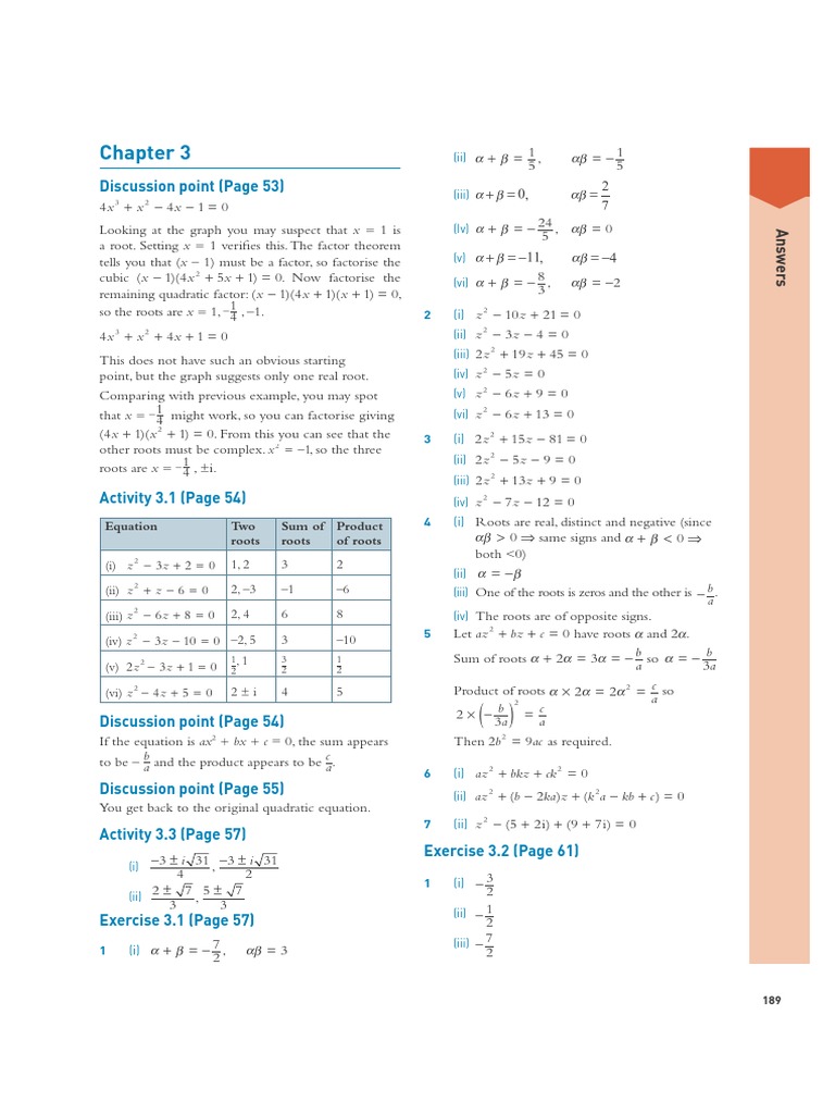 Maths Y1 4E Answers16 | PDF