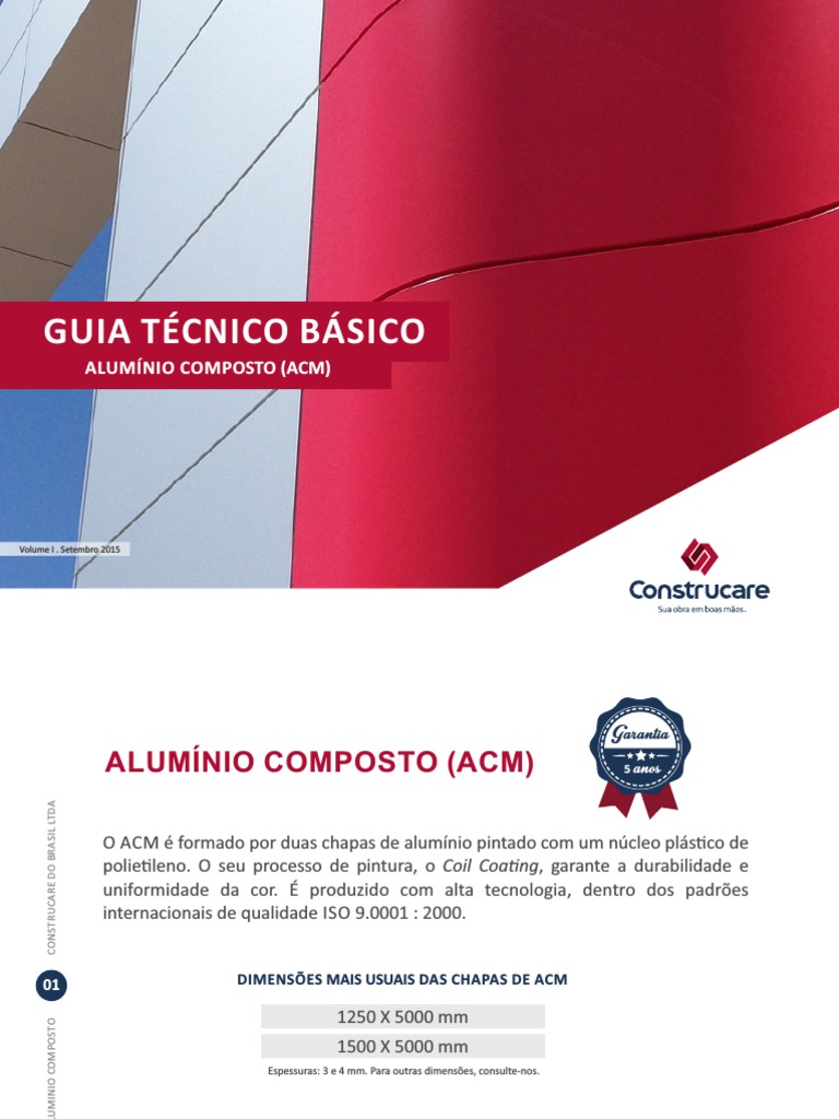 GUIA TÉCNICO BÁSICO ALUMÍNIO COMPOSTO (ACM) | PDF