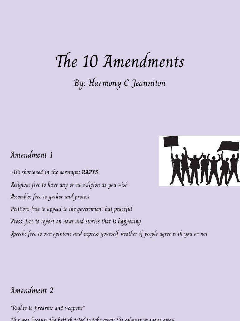 The 10 Amendments PDF | PDF