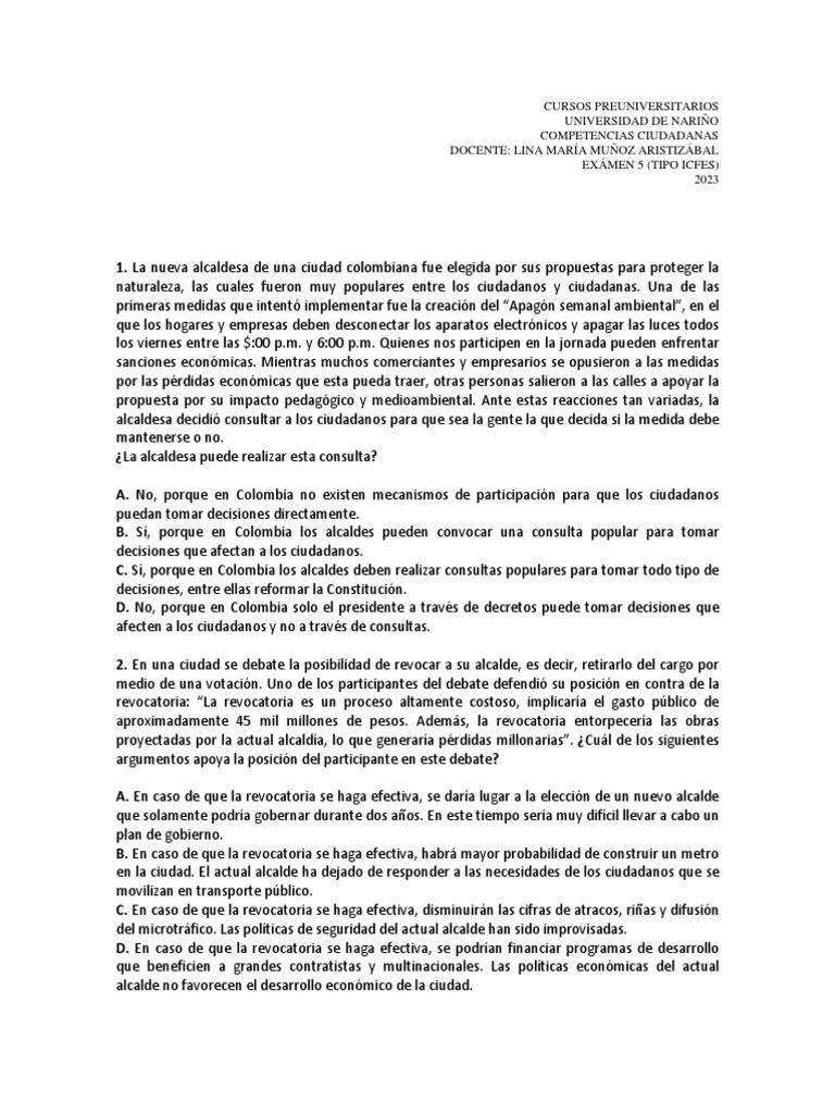 Prueba 5 | PDF