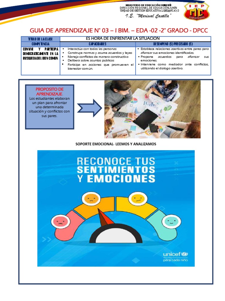 Guía de Aprendizaje - 03 - Eda 02 - DPCC 2° | PDF