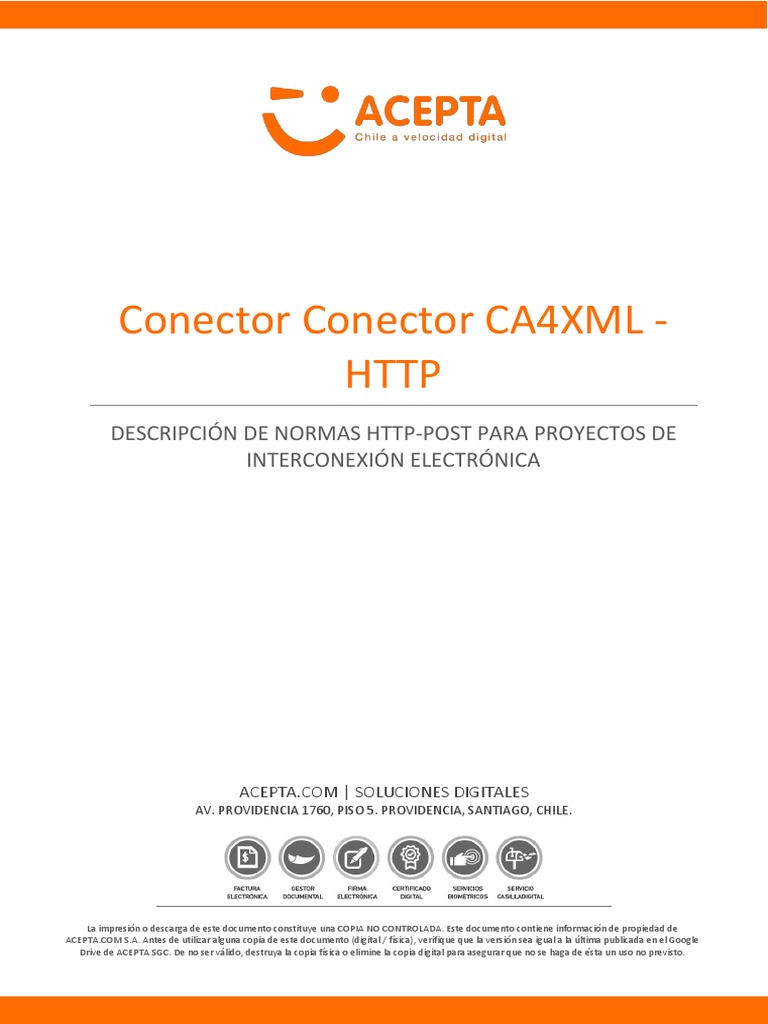 Conector CA4XML - HTTP: Detalles sobre el uso del protocolo HTTP para ...