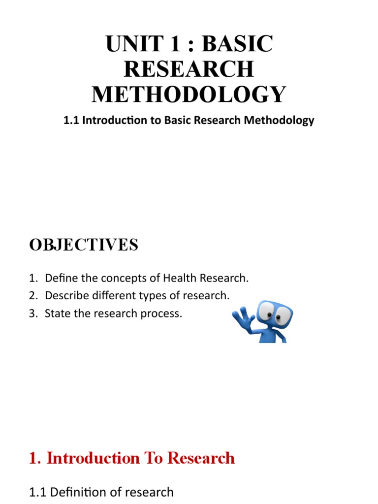 1.1 Introduction Reserach Methodology | PDF