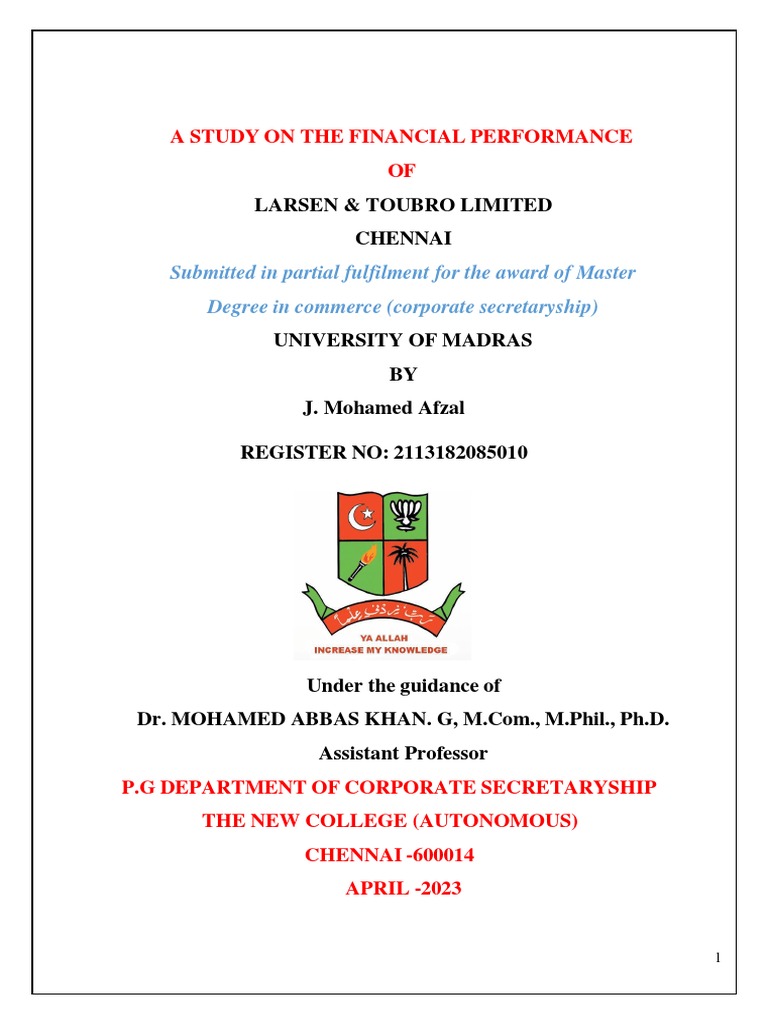 Mohamed Afzal Internship Report 45 Days 2 Pdf 